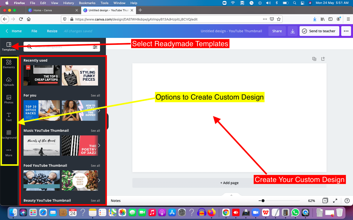 Canva Tutorial 2021 How To Create Youtube Thumbnail On Canva